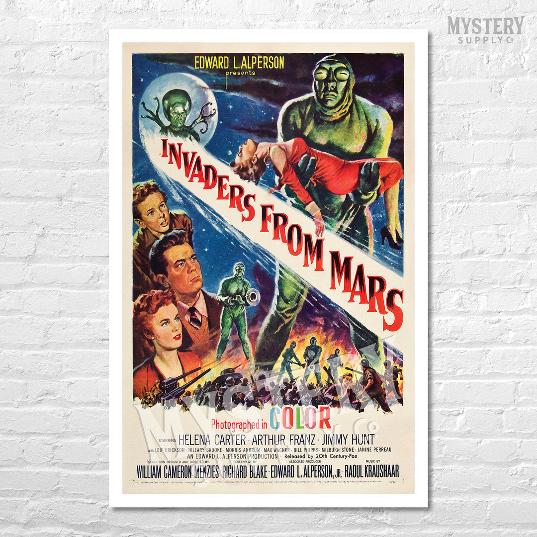 Invaders From Mars 1953 Science Fiction Movie Poster – Mystery Supply Co.